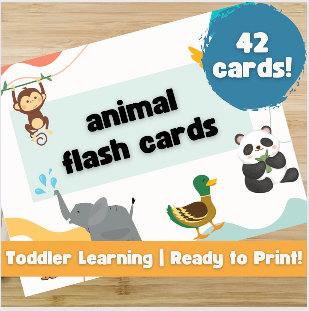 My First Animal Flashcards for Toddlers to Kindergarten - Digital ...