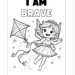 Fairy Coloring Pages Kids Positive Affirmation - Digital Download ...