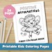 Fairy Coloring Pages Kids Positive Affirmation - Digital Download ...
