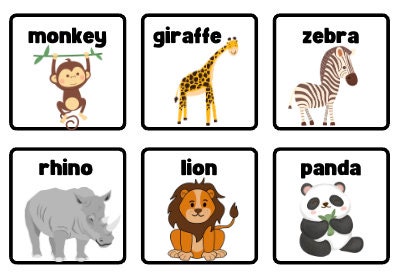 My First Animal Flashcards for Toddlers to Kindergarten - Digital ...
