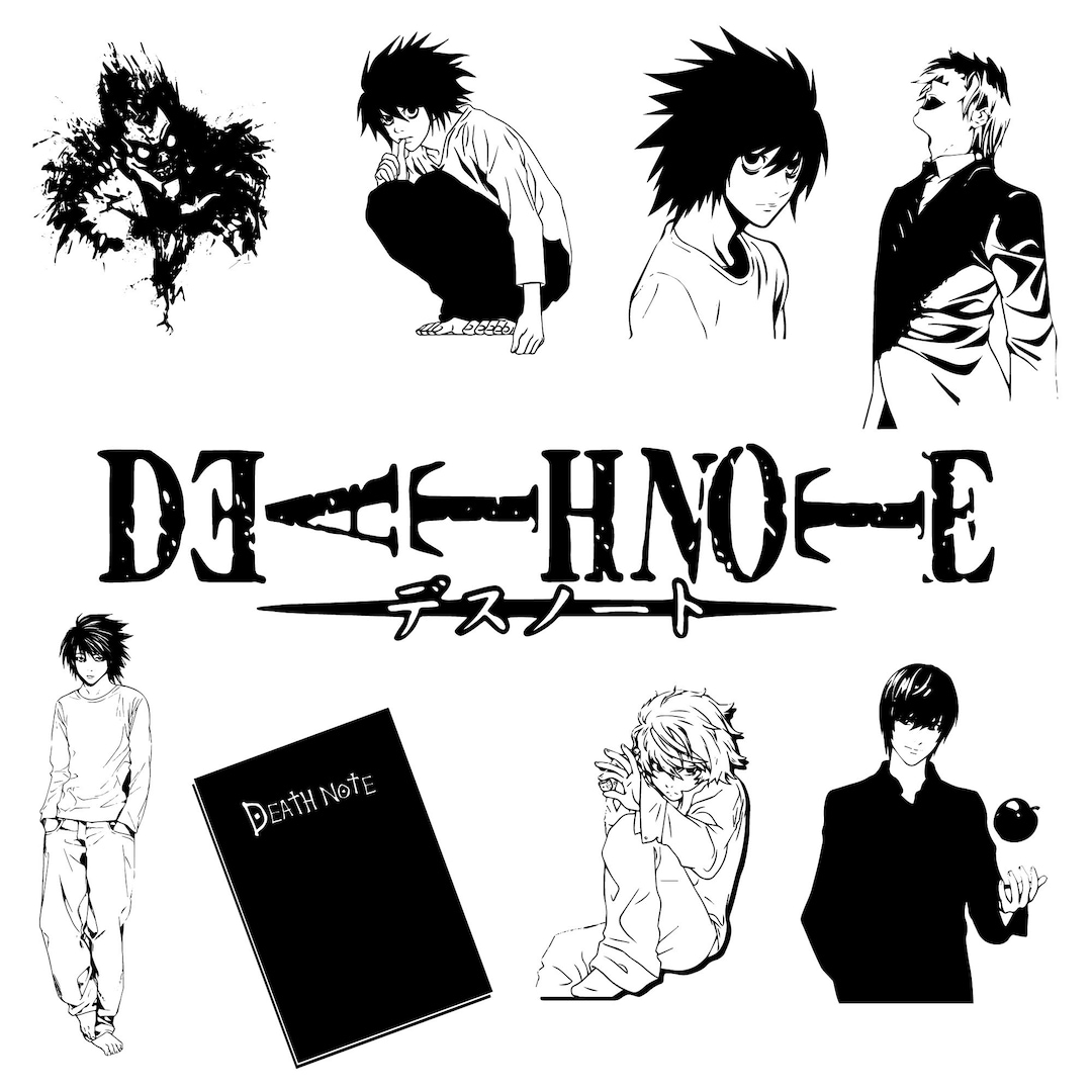 Death Note Svg Bundle Anime Bundle SVG Manga Bundle Svg - Etsy