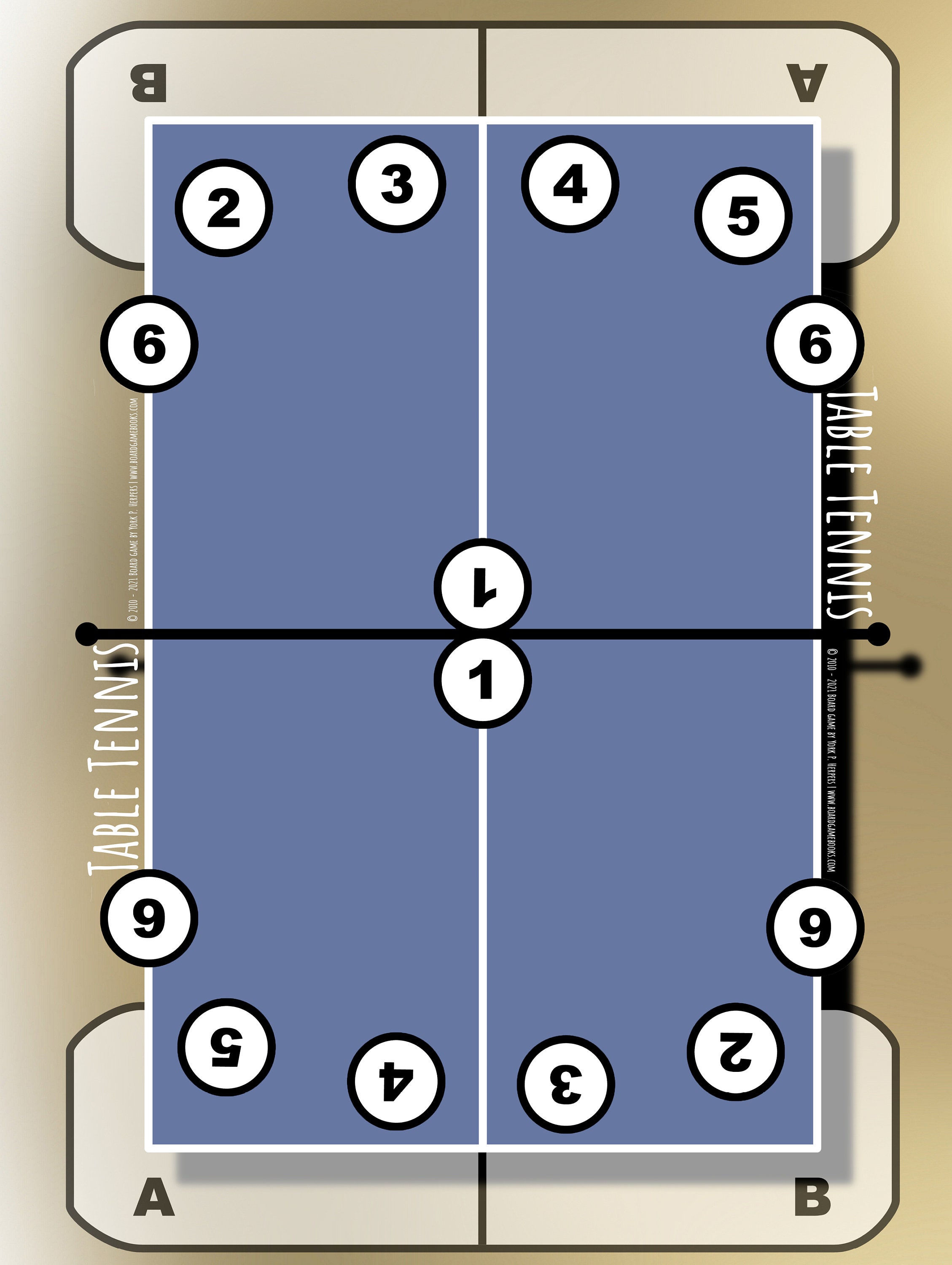 Table Tennis | Board Game PDF to Print Out - Etsy