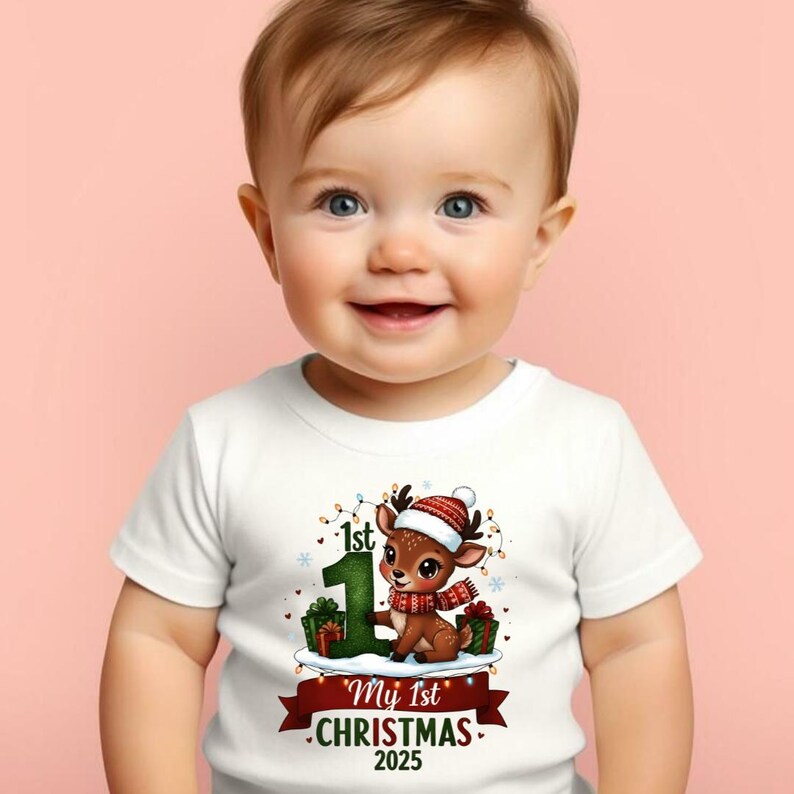 Baby's First Christmas Clipart Bundle, Holiday PNG, SVG, JPG (digital ...