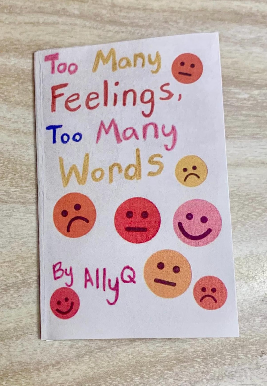 Too Many Feelings, Too Many Words Zine - Etsy