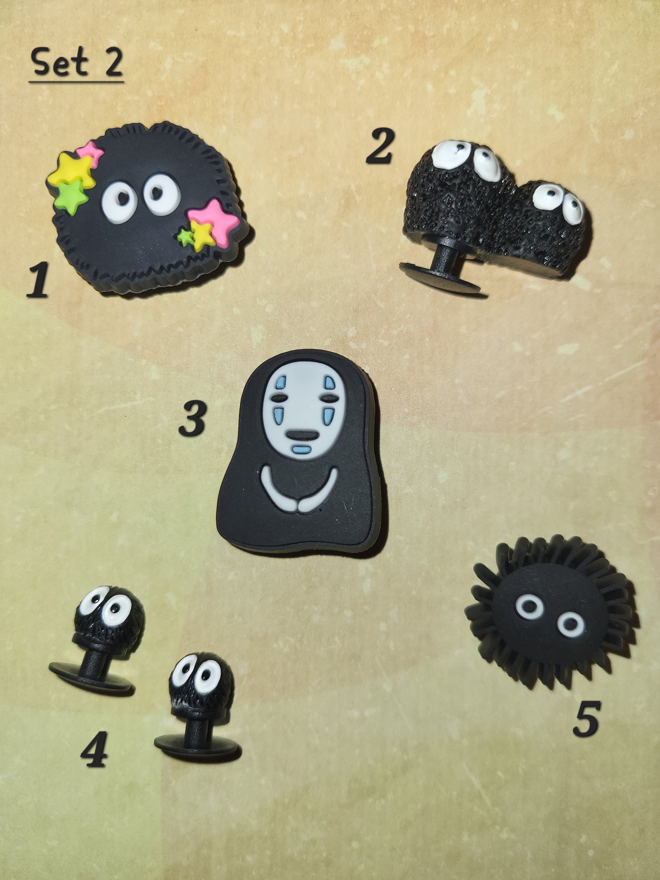 Spirited Away Movie Character Croc Charms/ Button Accessories / Jibbitz ...