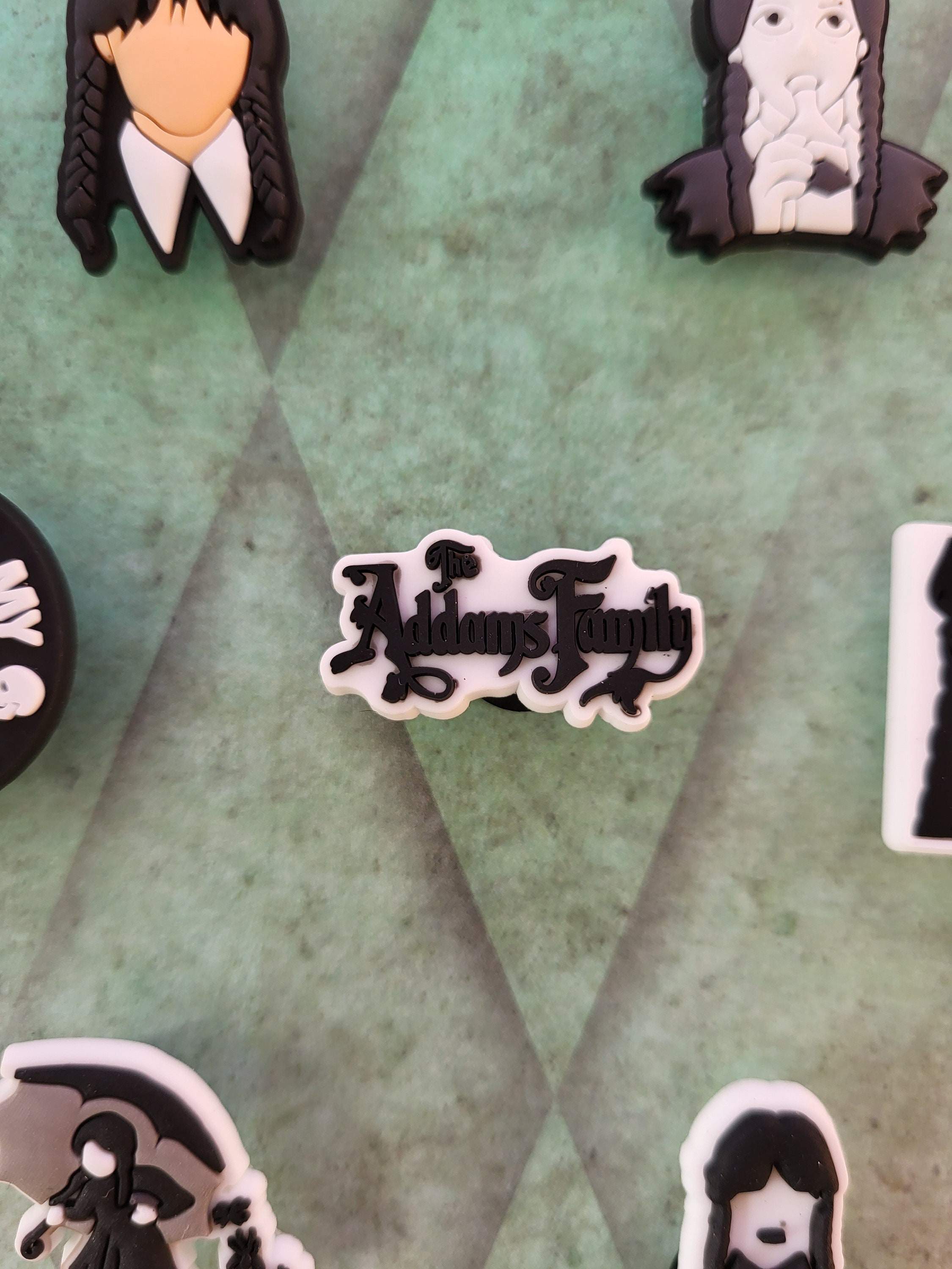 Wednesday Addams family Halloween Croc Charms / Jibbitz / Button ...