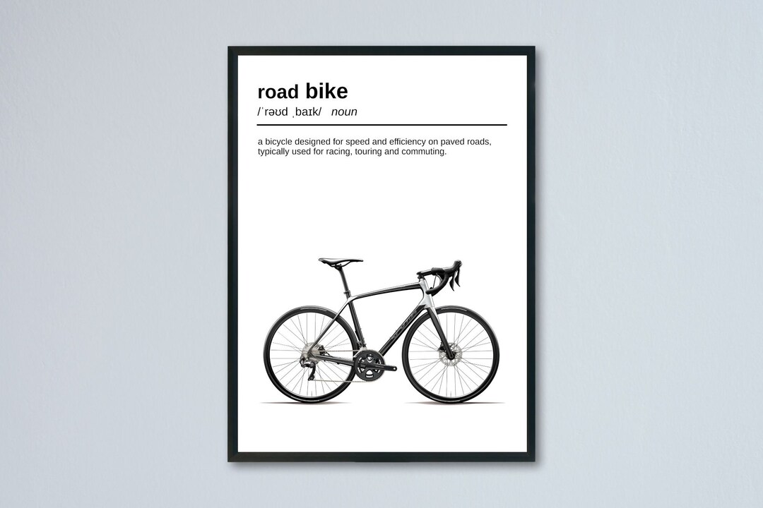 Road Bike Printable Poster, Minimalist Bike Poster, Cyclist's Gift ...