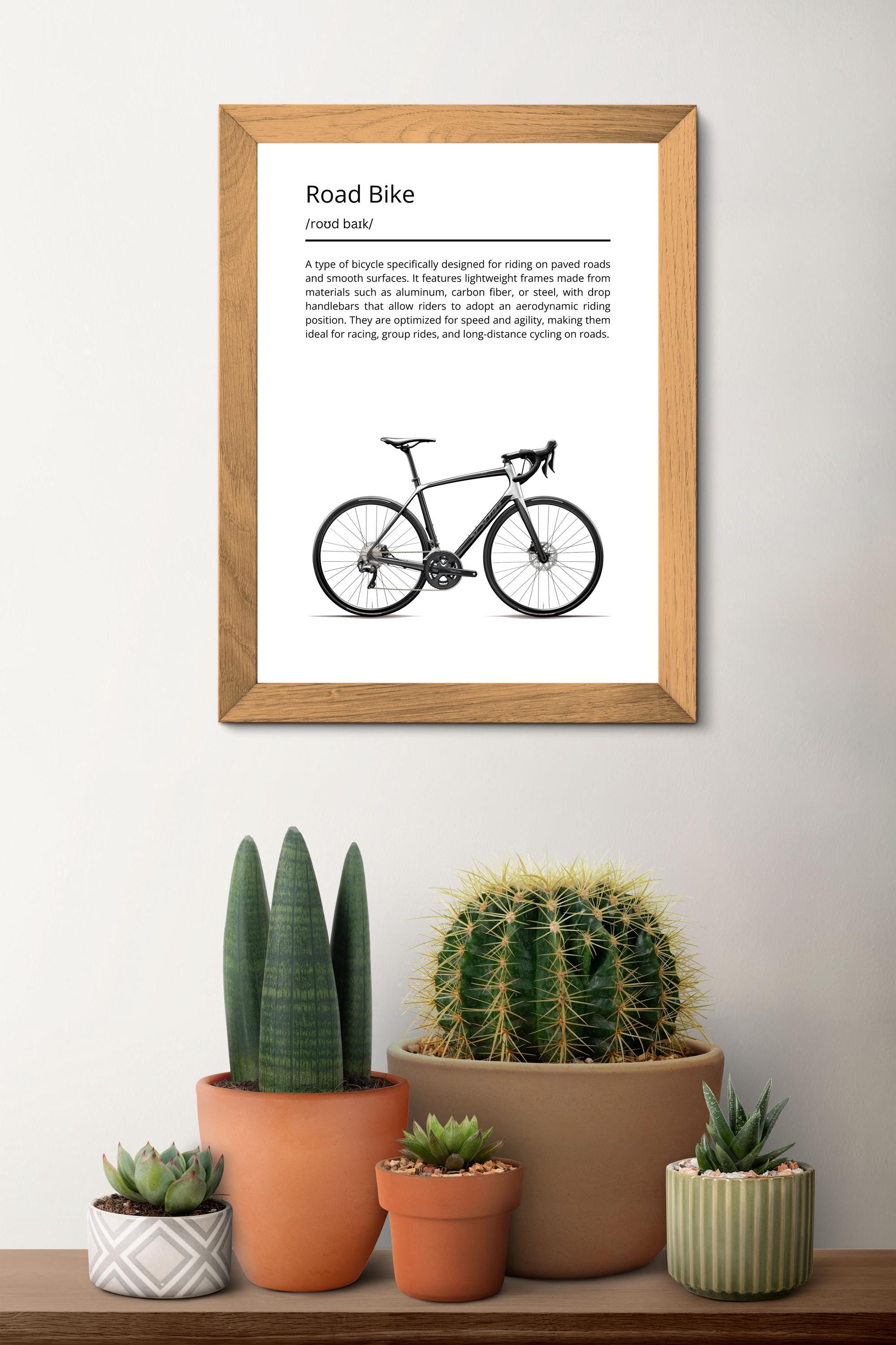 Road Bike Printable Poster, Minimalist Bike Poster, Cyclist Gift ...