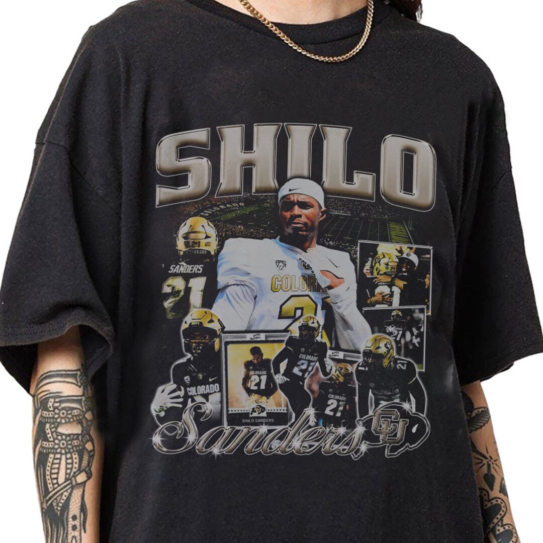 Shilo Sanders 90s Vintage Bootleg Style T-shirt, Classic Retro Graphic ...