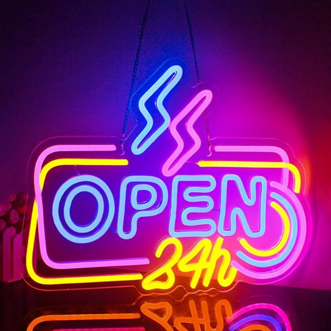 Come in We Are Open Store Led Sign, 24/7 Open Shop Neon Sign, Open Sign ...