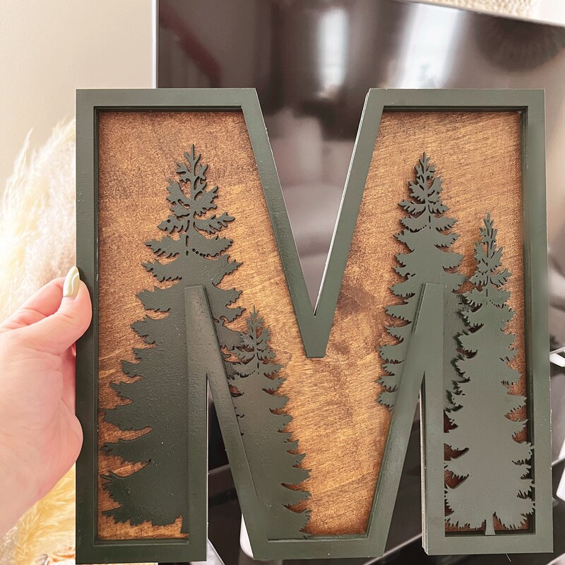 Rustic Letter Wall Decor - Etsy