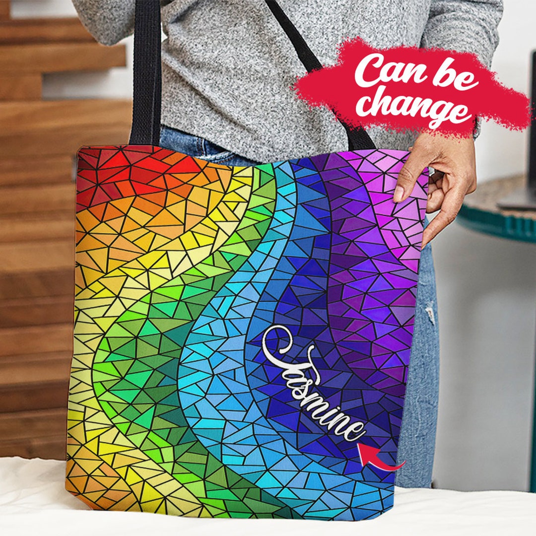 Personalized LGBT Tote Bag LGBT Rainbow Tote Bag LGBT Pride - Etsy