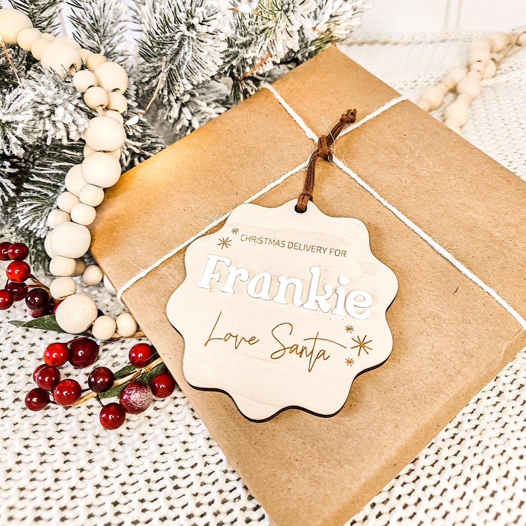 Personalized Santa Gift Tag, Gift From Santa Tag, Personalized ...