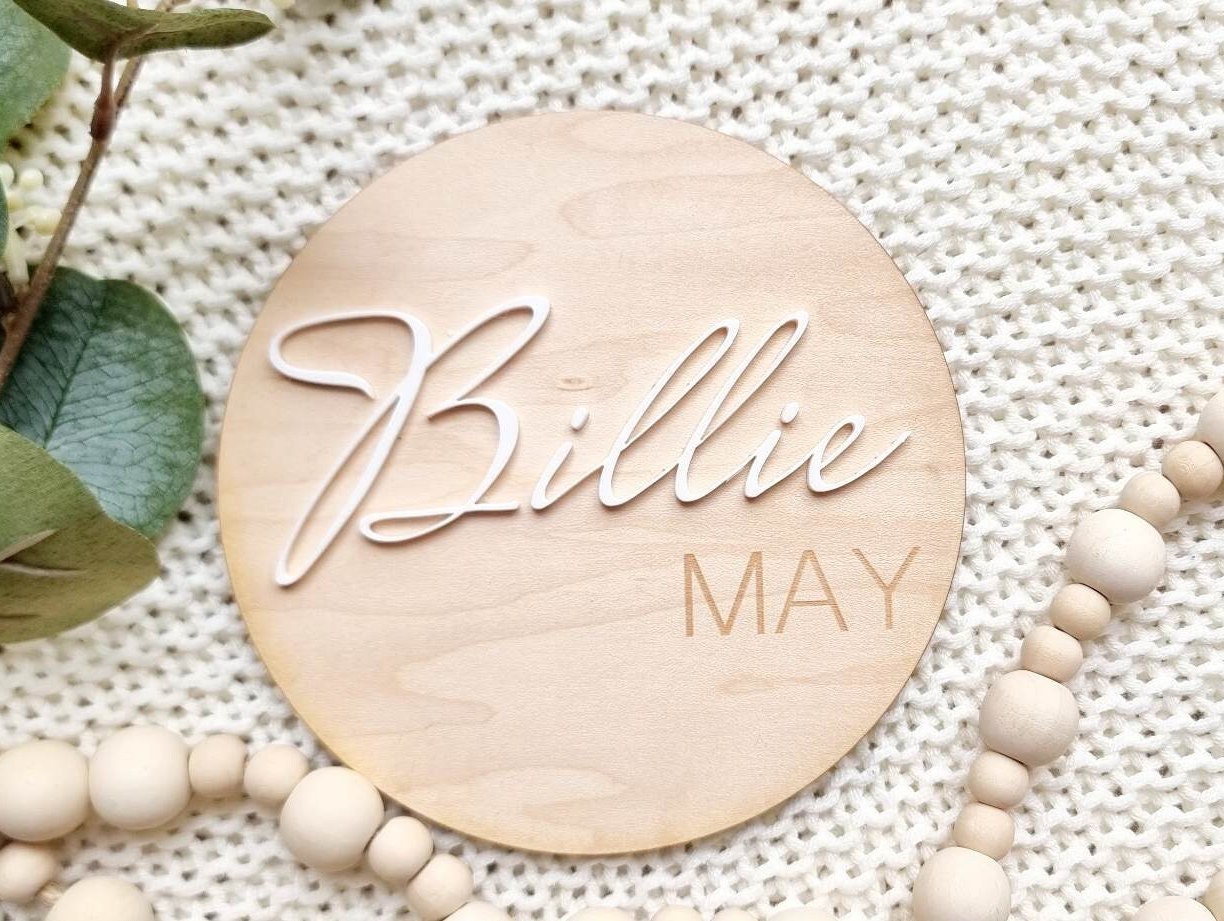 Personalized Baby Name Sign, 3D Nursery Decor, Wood Plaque - Etsy