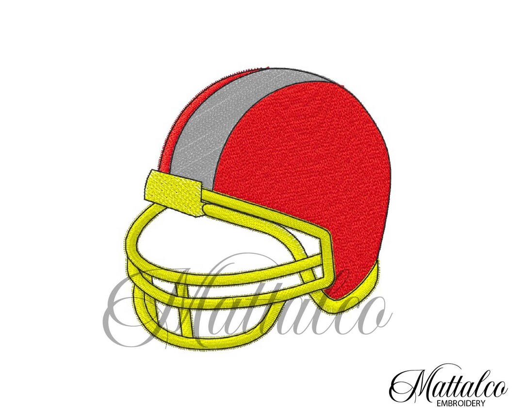 Football Helmet Embroidery, Football Helmet Applique Design, Embroidery ...
