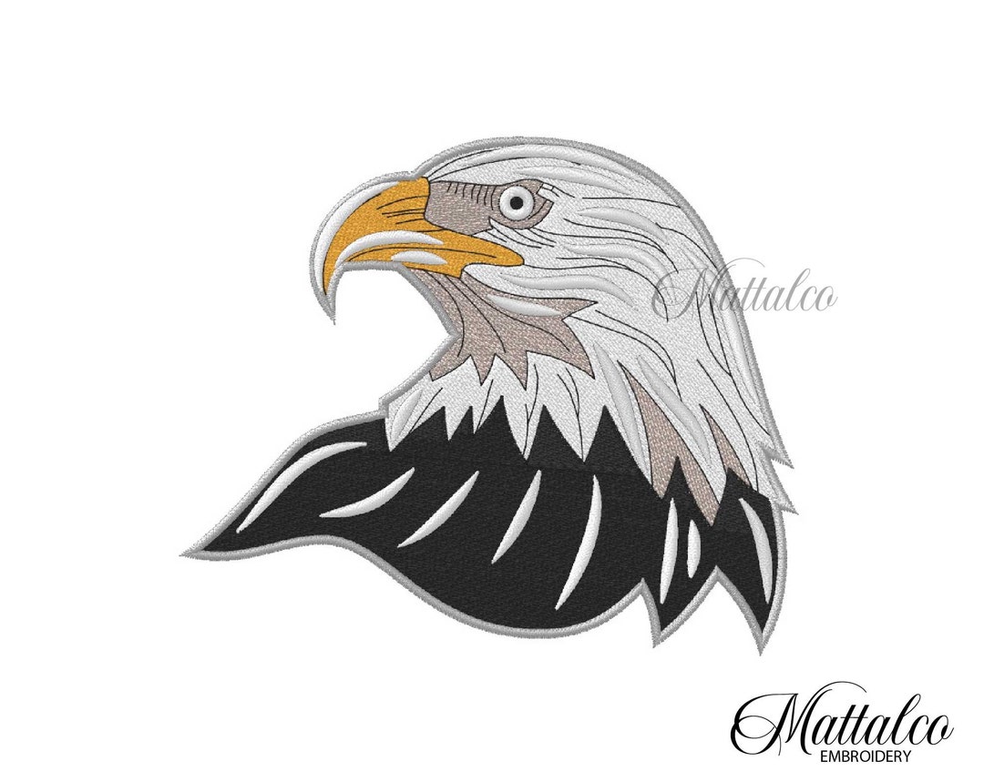 Eagle Head Embroidery Design, Eagle Head Machine Embroidery, Eagle Head ...