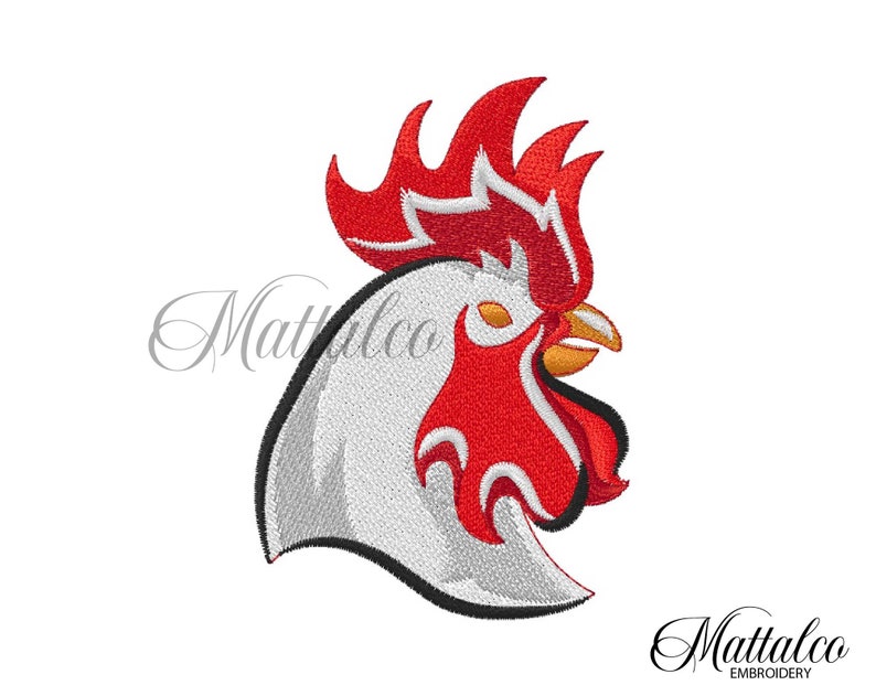 Chicken Head Embroidery Design, Chicken Head Machine Embroidery Chicken ...