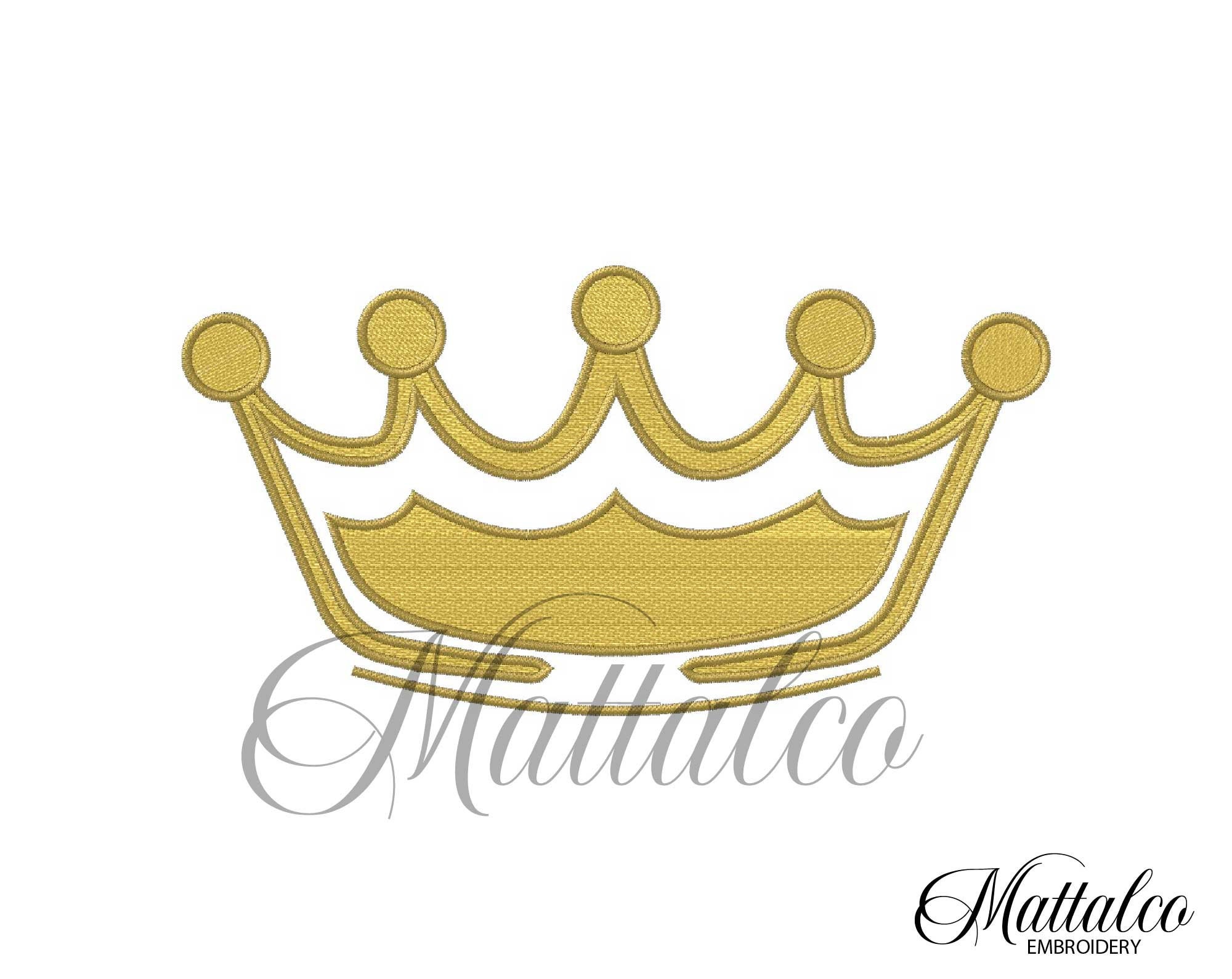 King's Crown Embroidery Royal Crown Embroidery King's - Etsy
