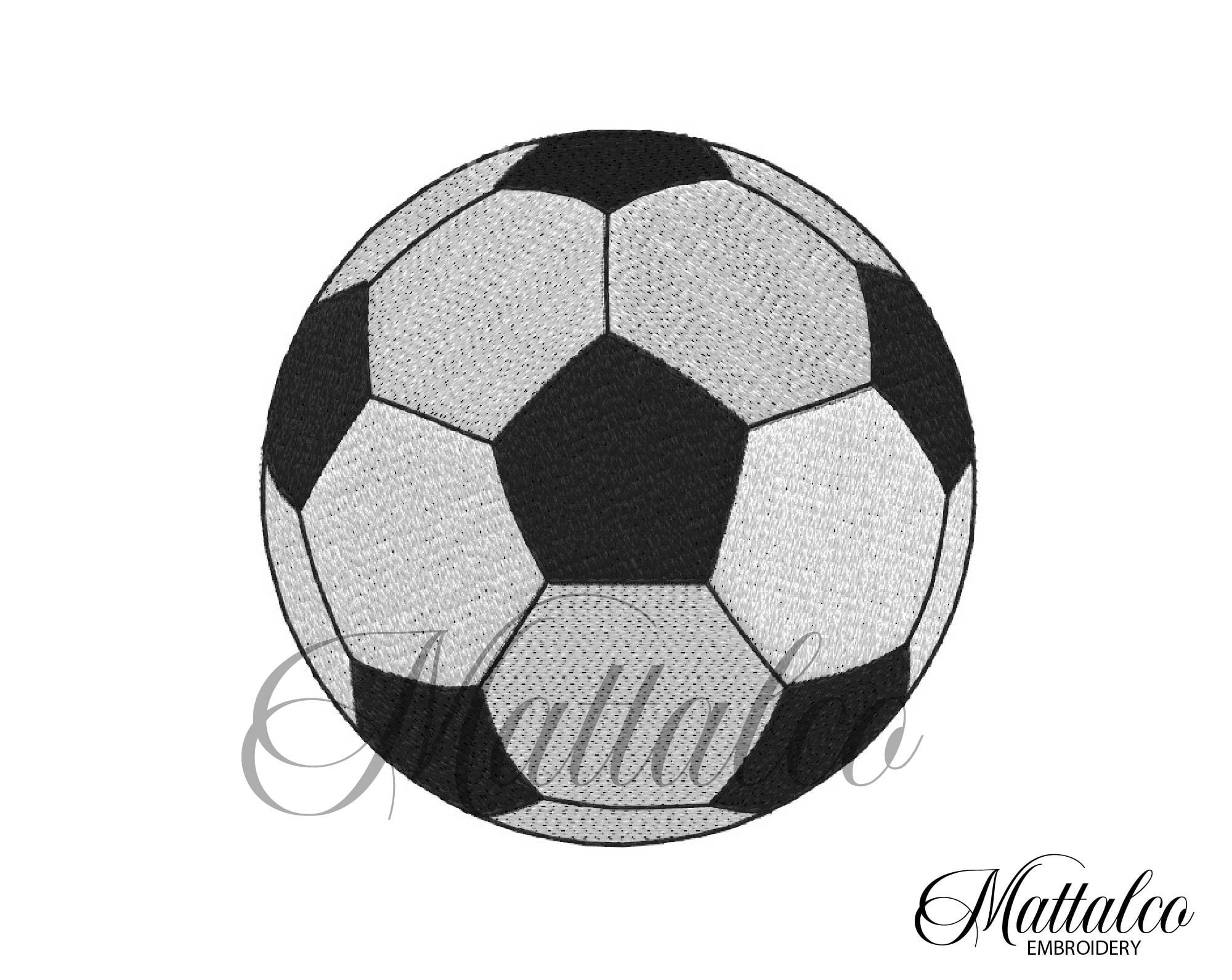Soccer Ball Embroidery, Soccer Ball Applique Design, Embroidery Pattern ...
