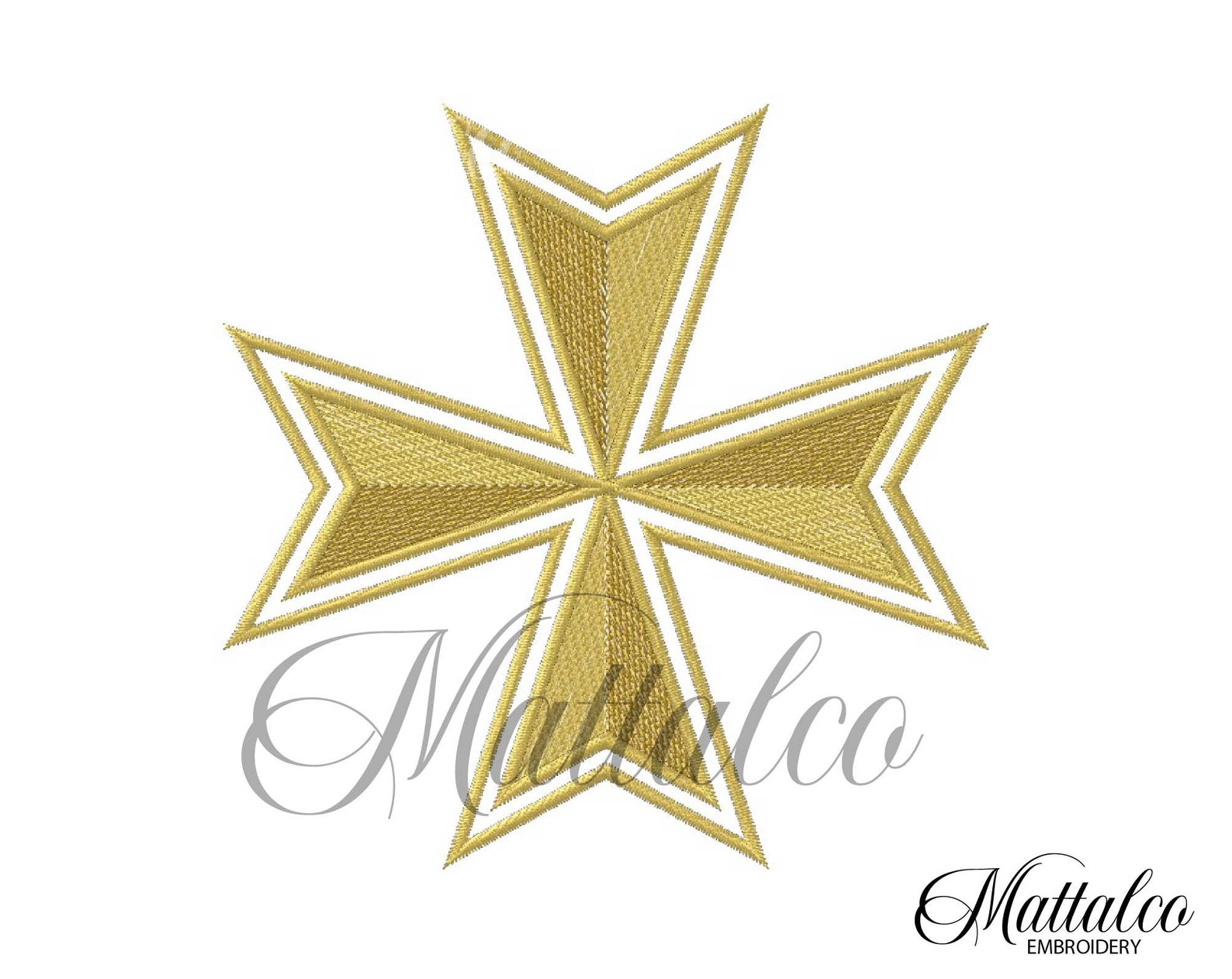 Golden Cross Embroidery, Stylized Cross Embroidery, Golden Decoration ...