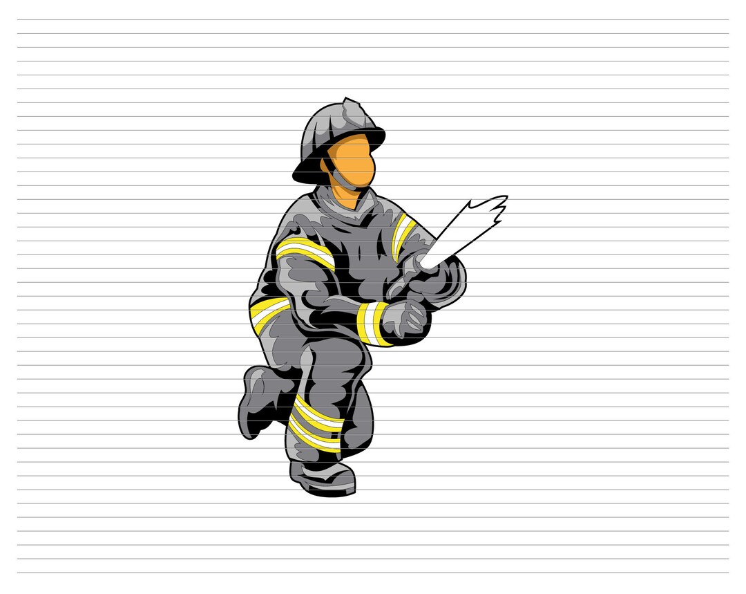 FIREFIGHTER SVG Fireman Svg Fire Dept Firefighter Clipart Cut File Fire ...