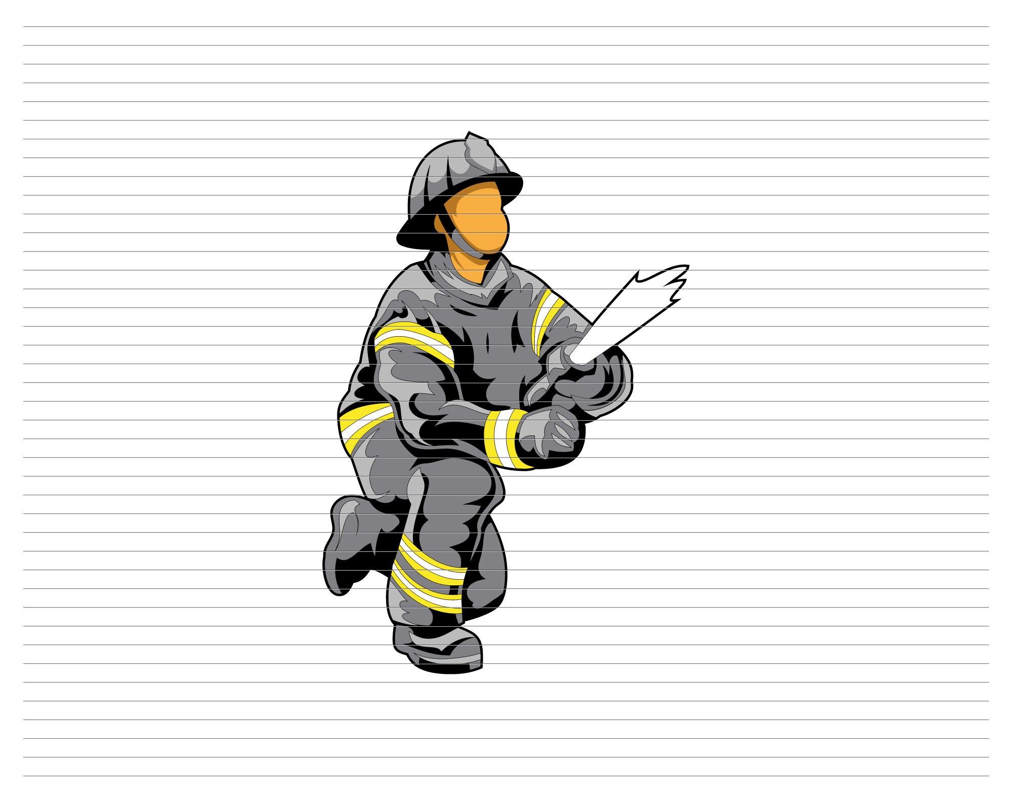 FIREFIGHTER SVG Fireman Svg Fire Dept Firefighter Clipart Cut File Fire ...