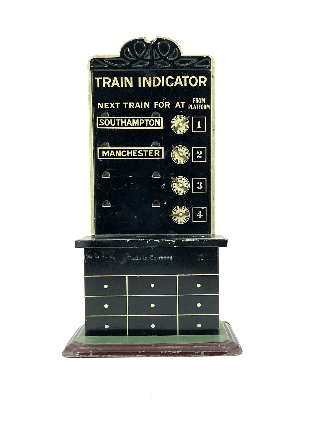 Rare Vintage Bing Toy Train Tin Direction Indicator, Prewar, Made for ...