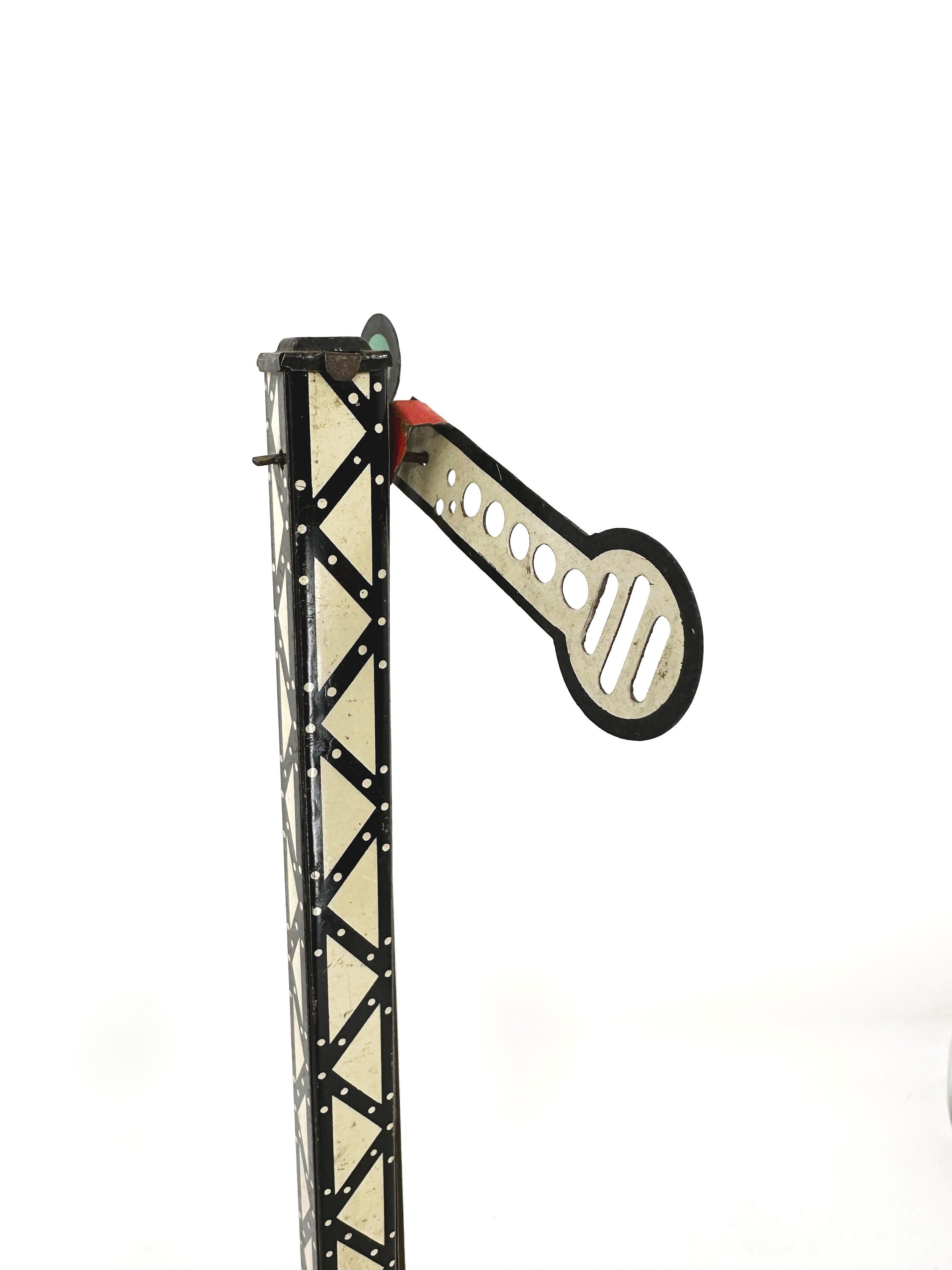 Nice Vintage Tin Toy Train Signal / Semaphore, O or 1 Gauge, US Zone ...