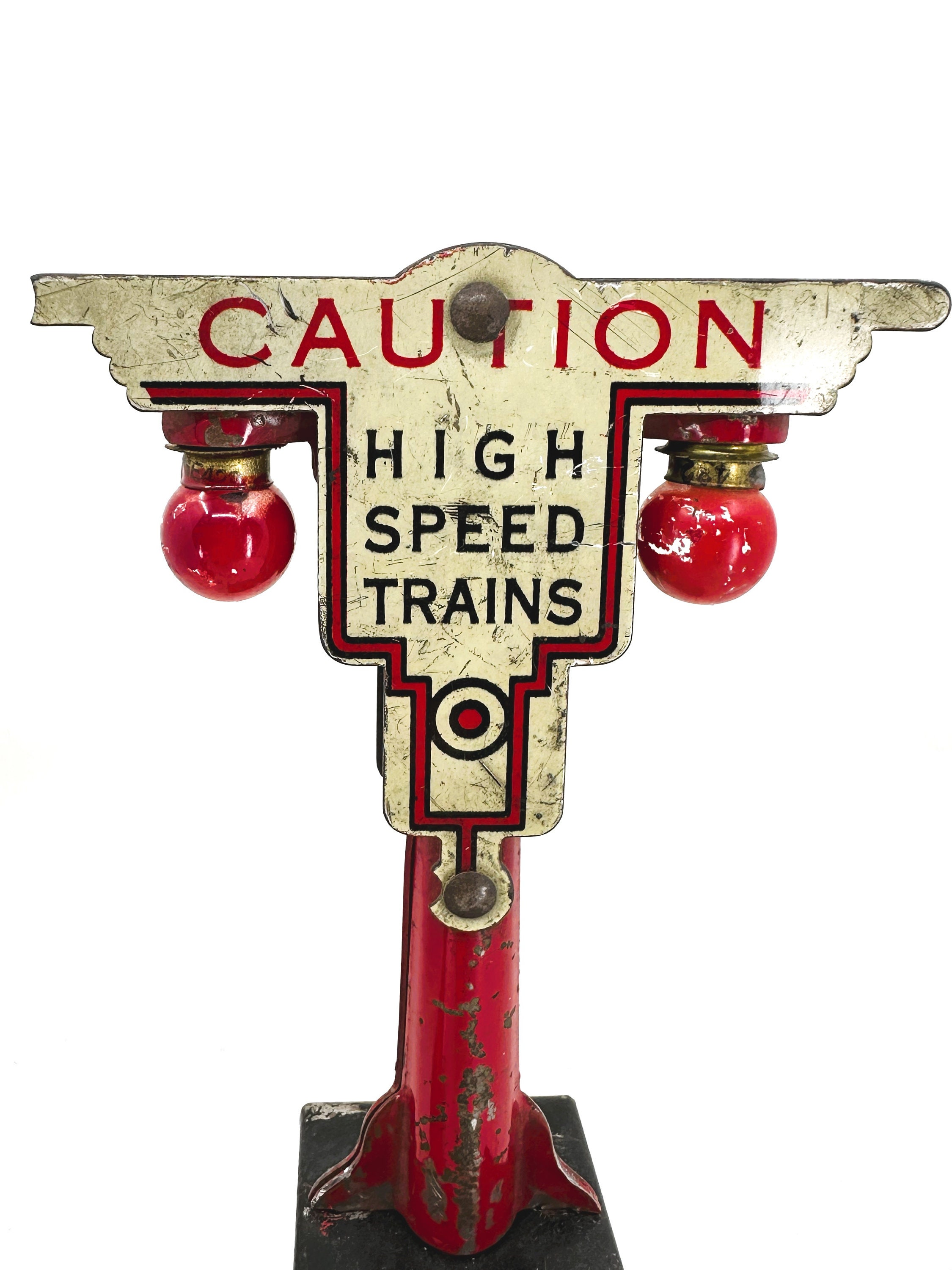 Two Vintage MARX Crossing Signals With Bell and Lights, Very Nice ...