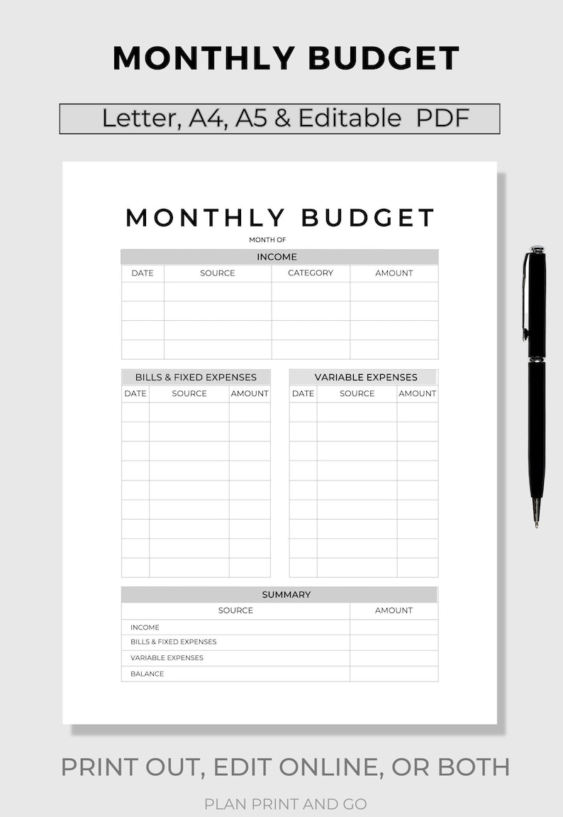 monthly-budget-monthly-expenses-monthly-bills-list-etsy