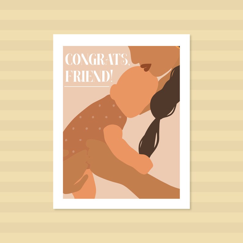 Card for New Mom | Printable, Instant Download | Congratulations | New ...
