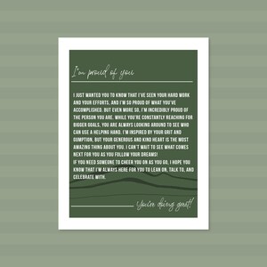 Proud of You! | Printable Card, Instant Download | Encouraging | Follow ...
