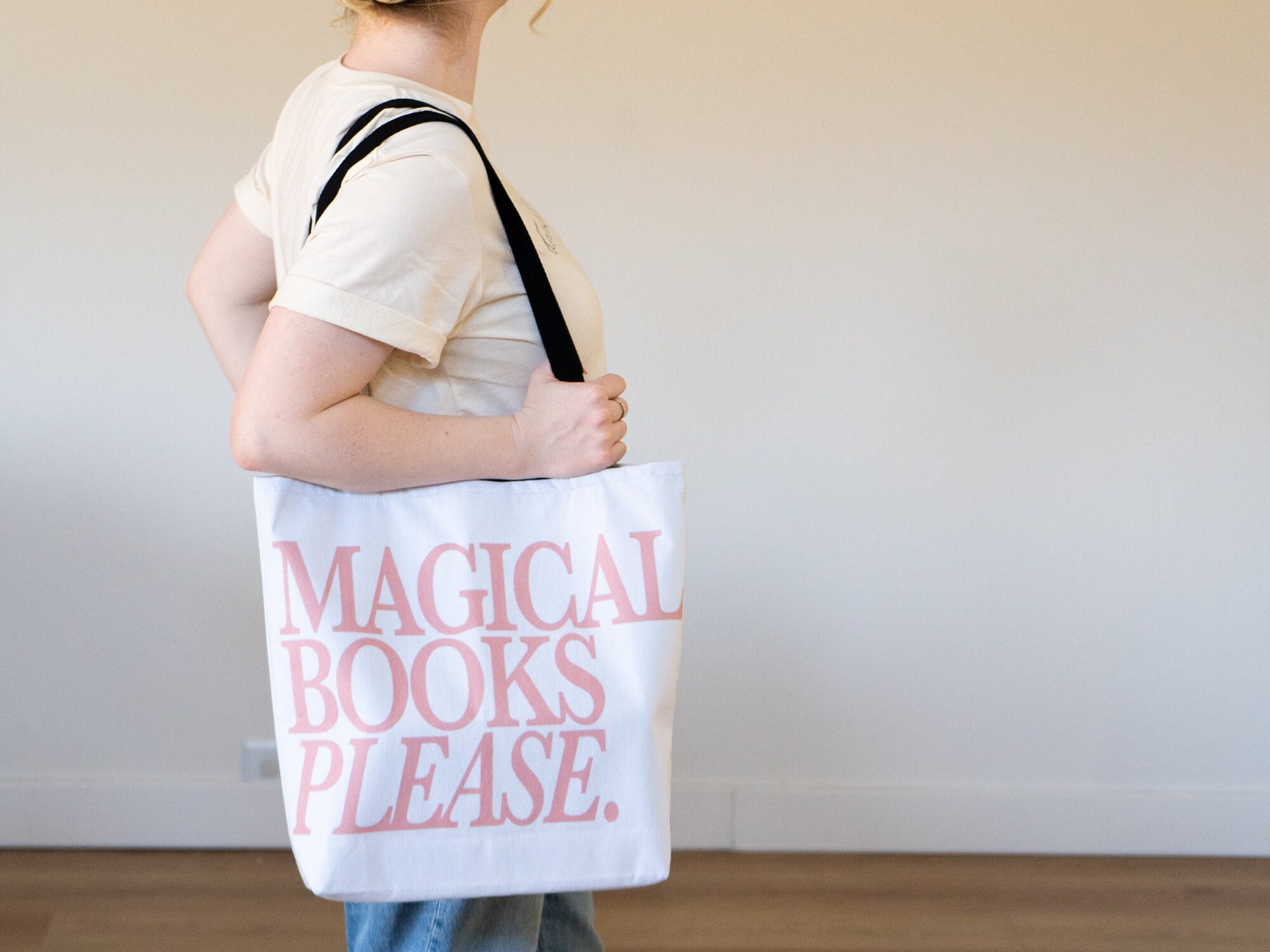 Magical Books Please Tote Bag | Bookish Tote, Book Bag, Book Tote ...