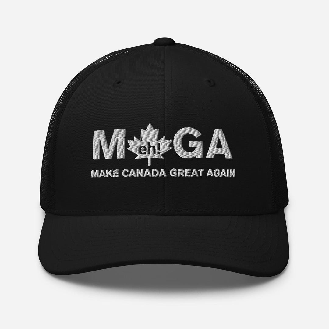 Mehga Embroidered Trucker Cap Mesh Back make Canada Great Again Maple ...