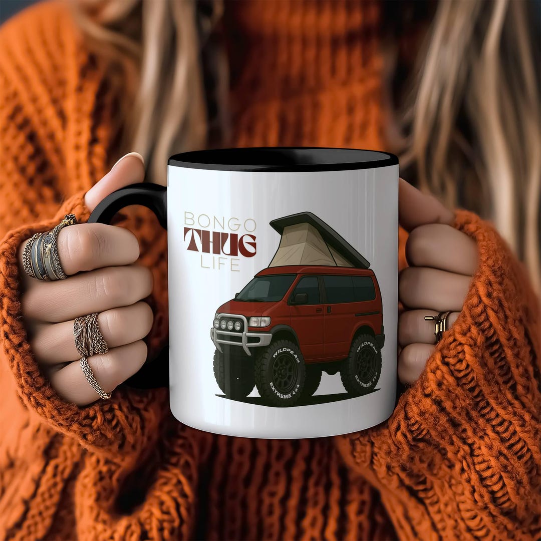 Bongo Thug Life - Mazda Bongo Campervan Mug – Van Life Coffee Cup ...