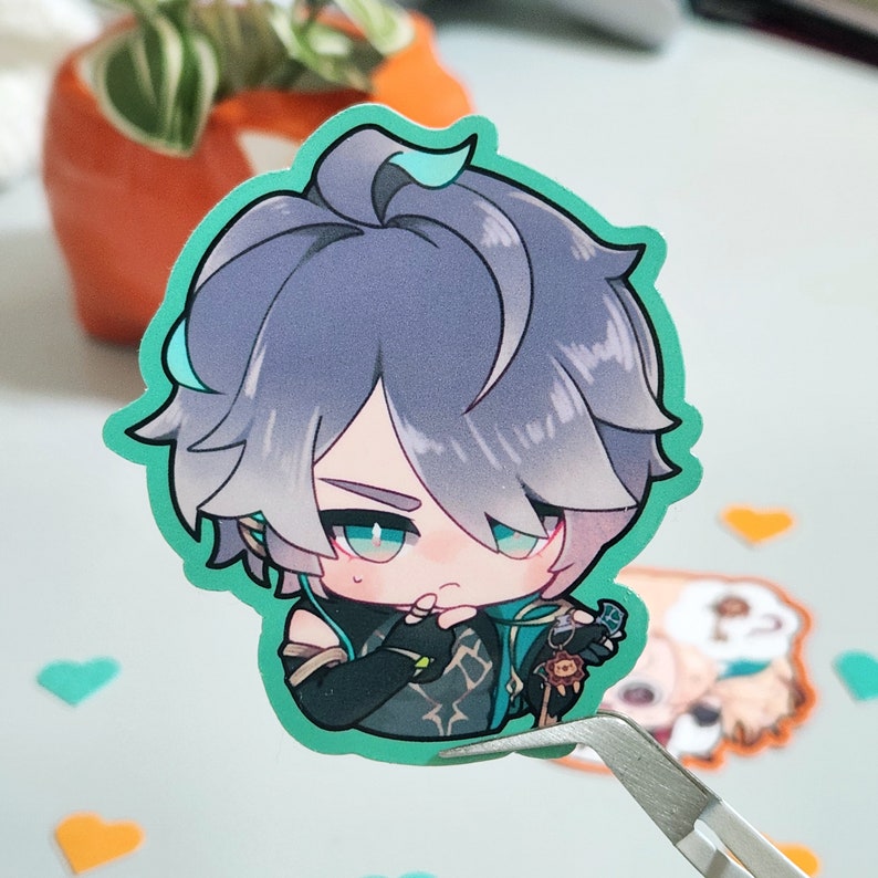 Genshin Impact - Alhaitham Kaveh Idle Vinyl Stickers - Etsy