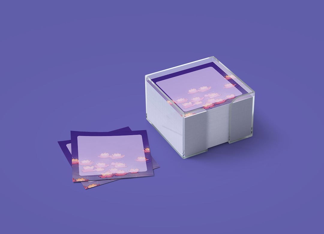Lotus Sticky Notes - Etsy