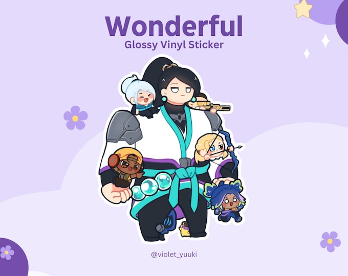 Sage Jett Chamber Raze Sova Neon Omen Wingman Valorant Vinyl Sticker ...