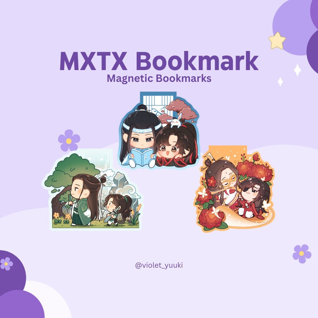 MXTX Magnetic Bookmark Tgcf Mdzs Svsss Cute Bookmarks - Etsy