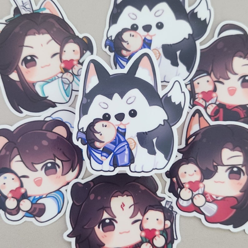 MXTX Heart Glossy Vinyl Stickers | Tgcf Mdzs Svsss | Cute Die Cut ...