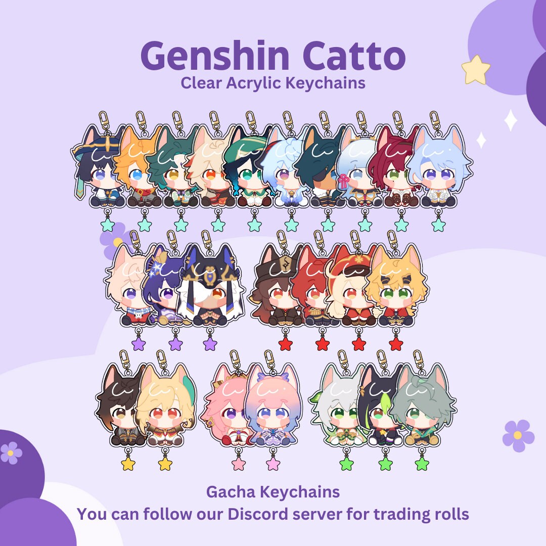 Genshin Catto Genshin Impact Chibi Cat Keychains Small - Etsy UK