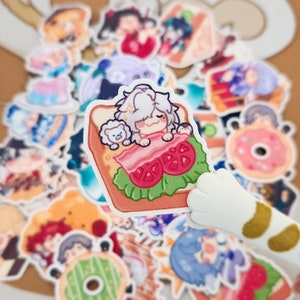 Yum Yum Sticker Honkai Star Rail Genshin Impact Food Cute Die Cut Mini ...