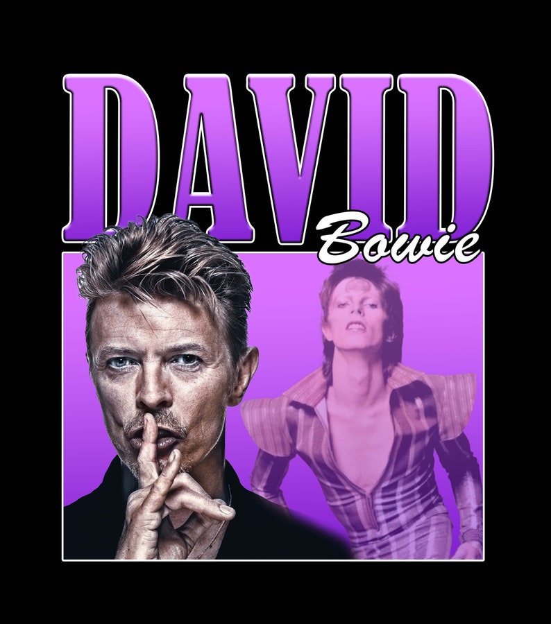 David Bowie T Shirt Design PNG Instant Download - Etsy