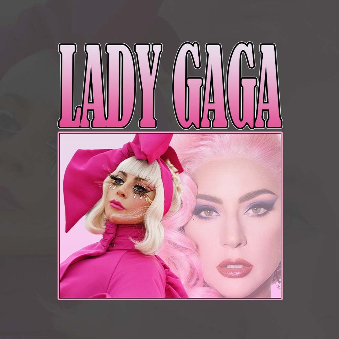 Lady Gaga T Shirt Design PNG Instant Download - Etsy UK