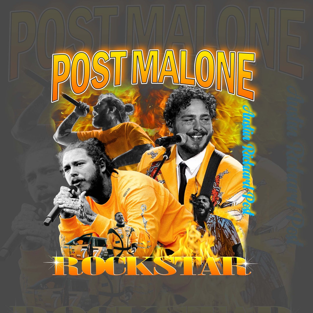 Post Malone T Shirt Design PNG Instant Download - Etsy