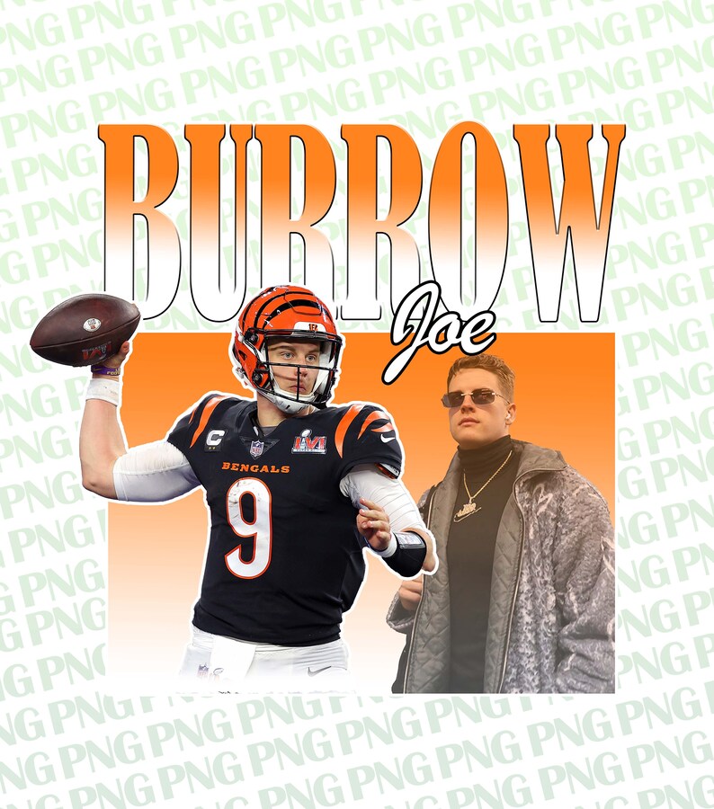 Joe Burrow T Shirt Design PNG Instant Download - Etsy