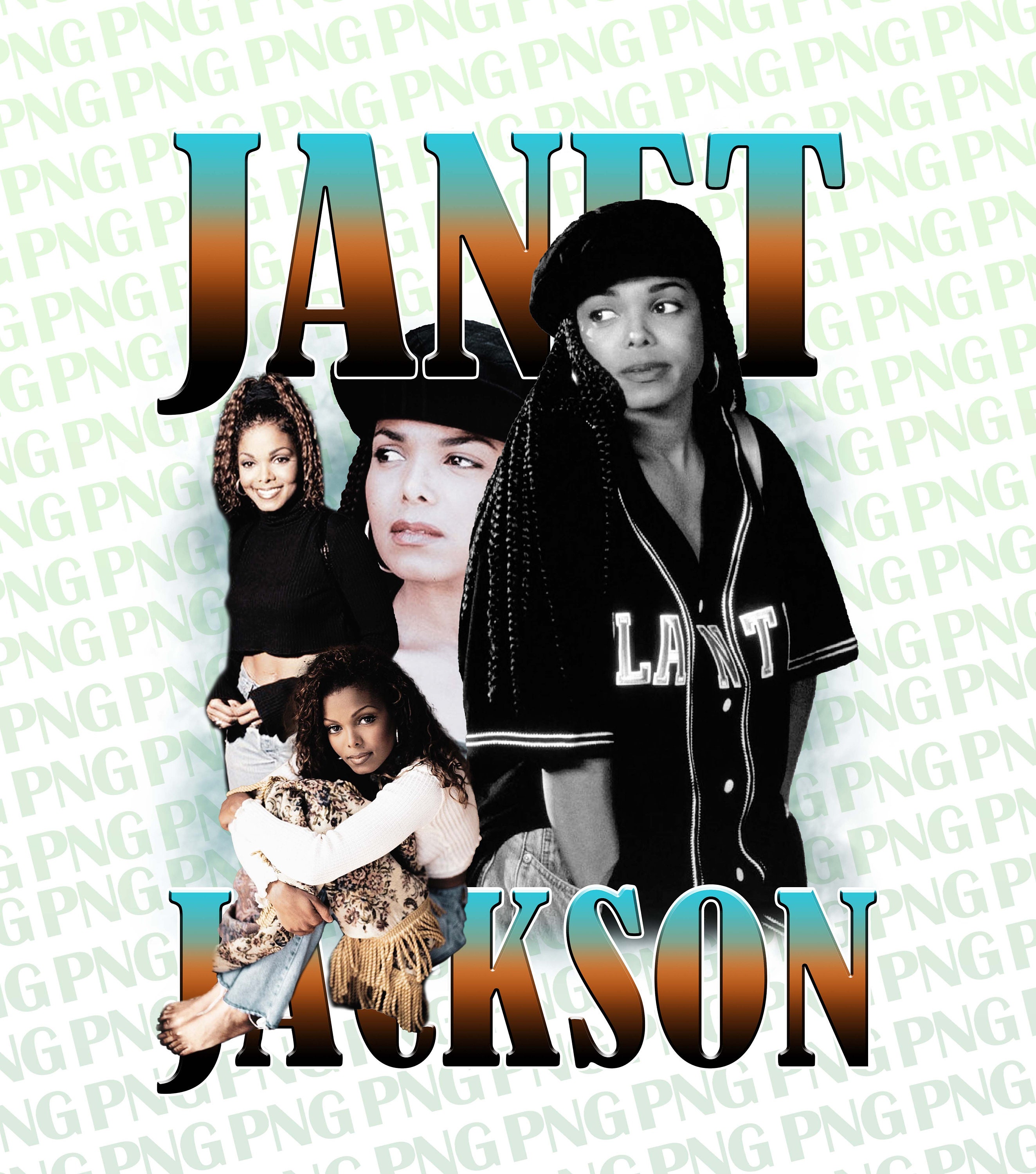 Janet Jackson T Shirt Design PNG Instant Download - Etsy