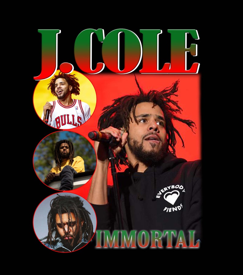 J. Cole T Shirt Design PNG Instant Download - Etsy