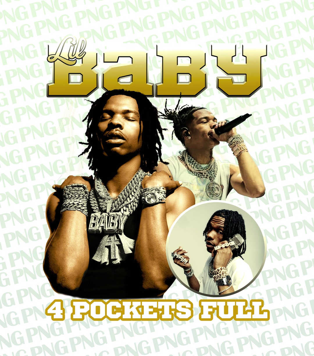 Lil Baby T Shirt Design PNG Instant Download - Etsy