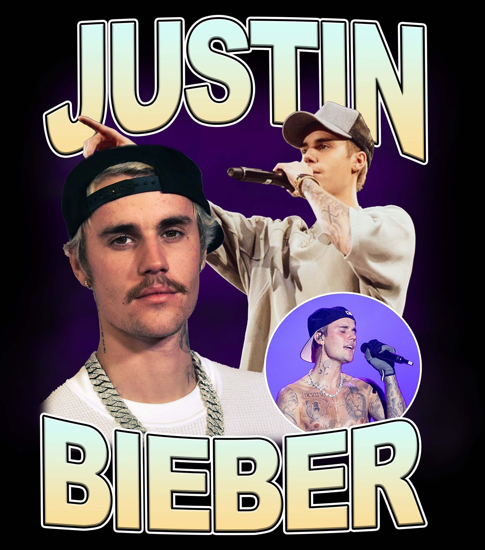 Justin Bieber T Shirt Design PNG Instant Download - Etsy